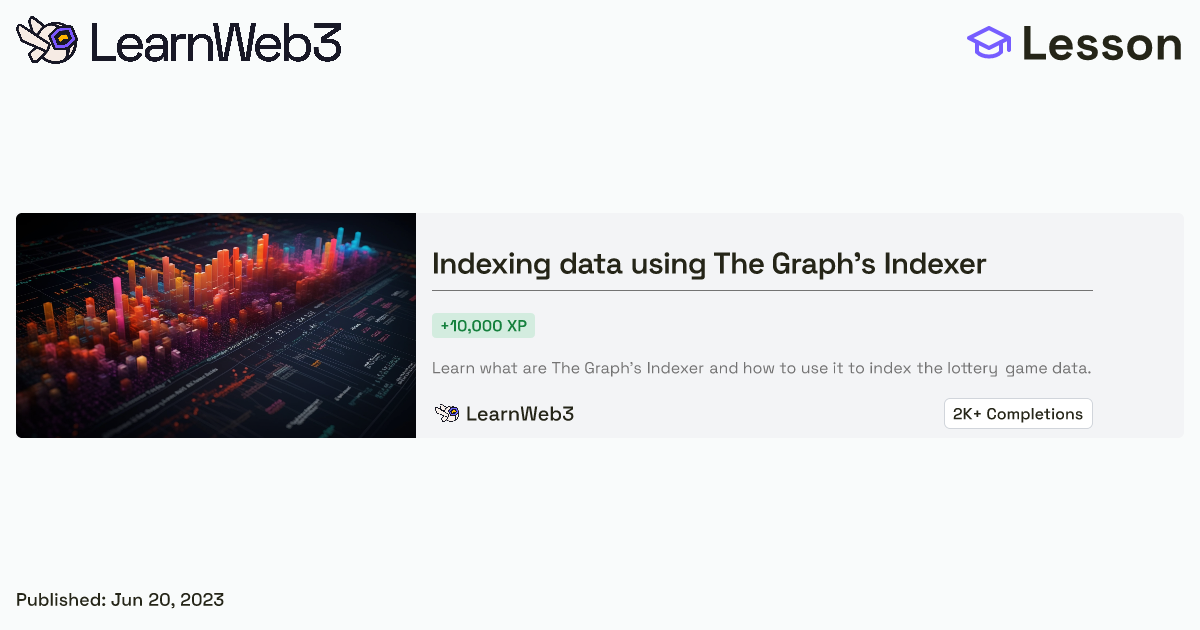 Indexing Data Using The Graphs Indexer Learnweb3 4597
